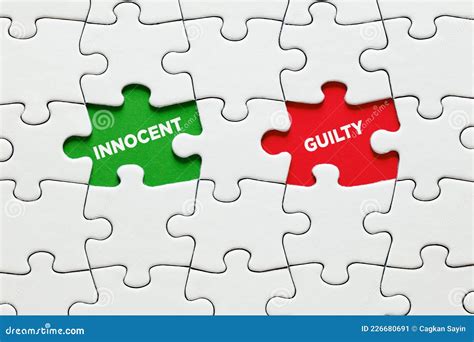 Legal Or Judgmental Verdict Decision Or Dilemma Between Innocence Or