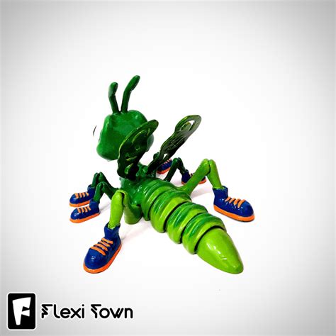 3d printable flexi print in place grasshopper by flexi town