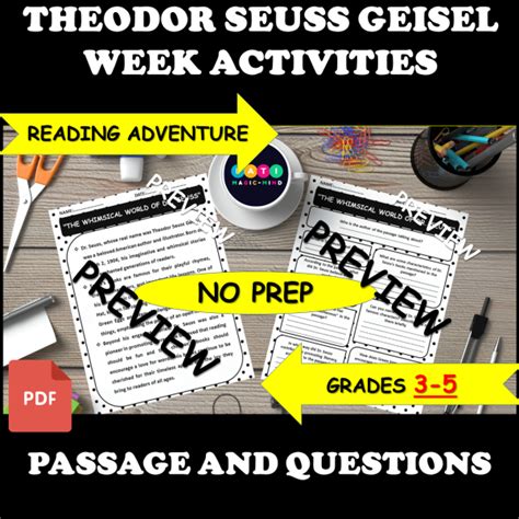 Dr Seuss Week Activities Reading Adventure A Whimsical Passage And
