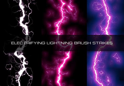 18 Electrifying Lightning Brush Strikes Free Photoshop Brushes At Brusheezy