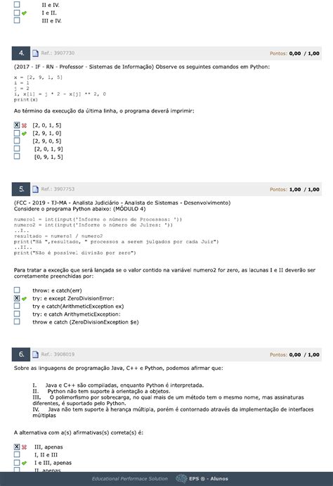 Prova Av Paradigmas De Ling Programação Em Python Segundo Periodo