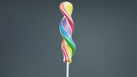 Stick Candy Lolly 3d Model By Polygonal Miniatures