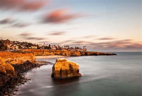 San Cliff San Diego 4k Landscape Rock Object Brown Gray