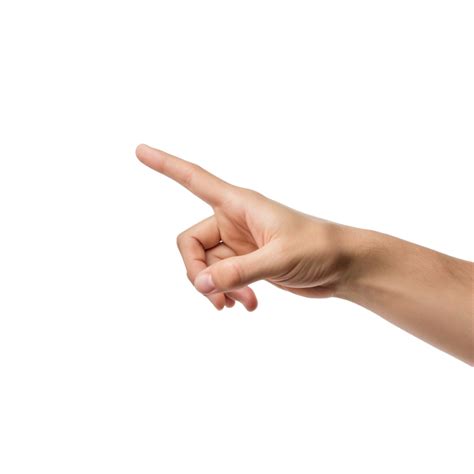 Finger Point Meme Premium Psd Male Pointing Finger Hand Gesture Cut