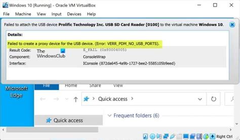 Failed To Create A Proxy Device For The USB Device VirtualBox Error