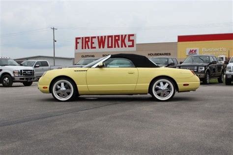 Purchase Used 2002 Ford Thunderbird Excellent Condition Chrome Wheels Soft Top 80 Pics
