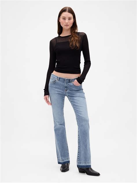 Womens Low Rise Flare Jeans Gap