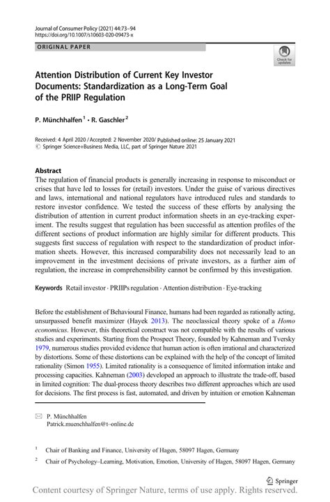 Attention Distribution Of Current Key Investor Documents