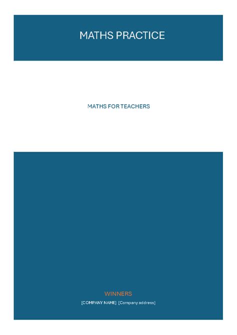 Maths Practice Math Test Number 1 Maths Practice Maths For Teachers Winners Maths Practice