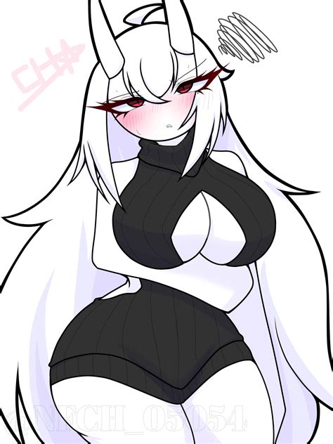 Rule 34 Annoyed Arms Crossed Ass Blushing Breasts Cleavage Female Haku Nfch 05054 Large Ass