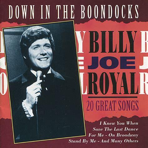 Down In The Boondocks Billy Joe Royal Song Lyrics Music Videos