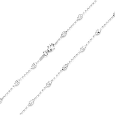 Zilveren Collier Met Glitterende Ballen 925 Sterling Zilveren