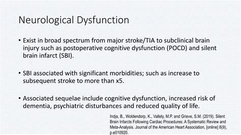 Neurological Dysfunction Post Cardiac Surgery Pptx
