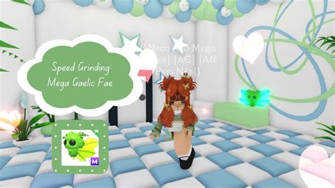 Speed Grinding Mega Gaelic Fae Adopt Me Roblox Youtube
