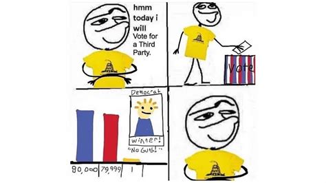 Hmm Today I Will Vote For A Third Party Know Your Meme