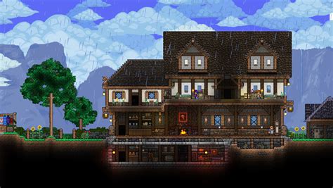 Tavern Ale House Terraria House Ideas Terraria Tavern Interior