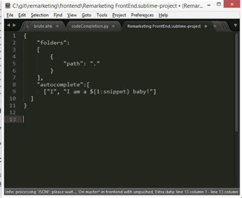 Is It Possibile To Attach Snippet Only To Specific Project In Sublime Super User
