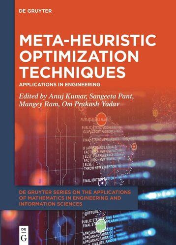 Meta Heuristic Optimization Techniques Applications In Engineering Pdfepub Version