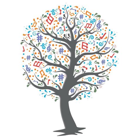 Music Notes Tree Vector Art Icons And Graphics For Free Download