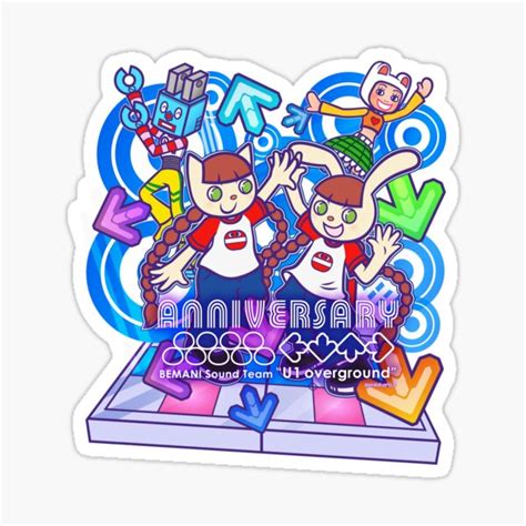 Ddr Anniversary Sticker For Sale By Piratatuerto Redbubble