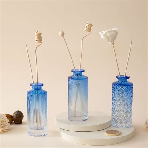 Blue Ombre Reed Diffuser Glass Bottles Reed Diffuser Bottle Diffuser Bottle Reed Diffuser