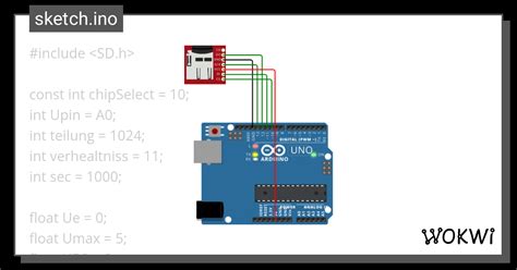 SDcard Reader Wokwi ESP32 STM32 Arduino Simulator