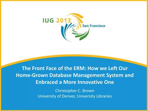 The Front Face Of The Erm Ppt