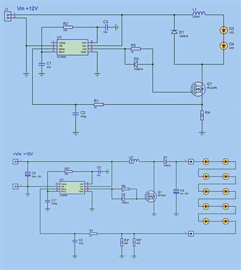 3w Power Led Driver Circuit Pwm Electronics Projects Circuits