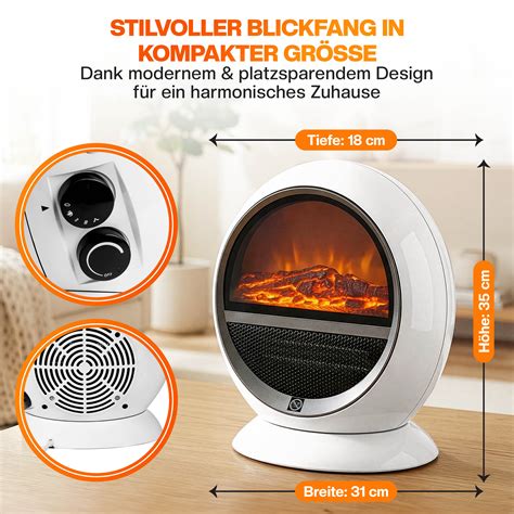 Elektrische Kachel Wit 1500w Met Verwarming Deubaxxl
