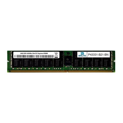 Shouki Hpe 64gb 1x64gb Dual Rank X4 Ddr5 4800 Cas 40 39 39 Ec8 Registered Smart Memory Kit
