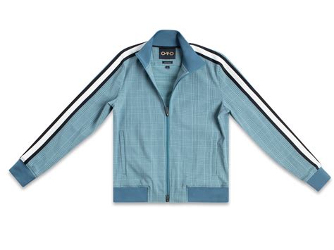 Zip Front Track Jacket With Trim Tape Detail Teal Multi Otd On