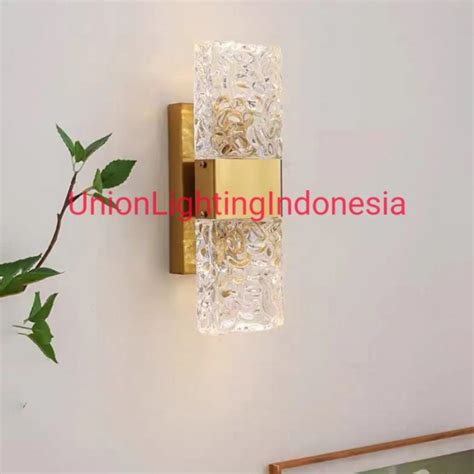 Promo Sl60699 Lampu Hias Dinding Mewah Elegan Kristal Gold Kamar Tidur