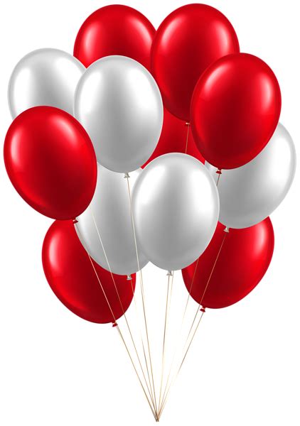 Red Birthday Balloons Clip Art