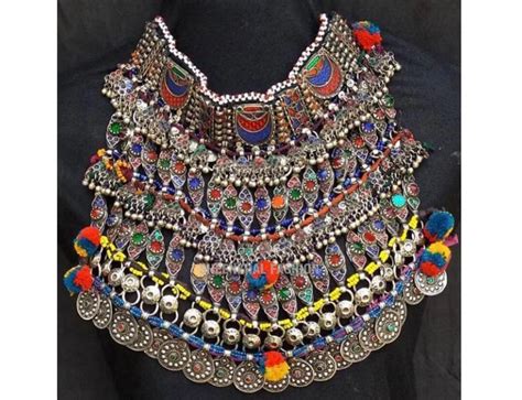 Traditional Kuchi Afghan Jewelry Set Hand Made Afghani Necklace