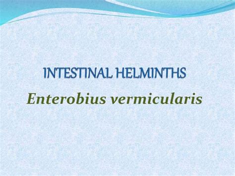 07 E Vermicularis And T Trichurappt
