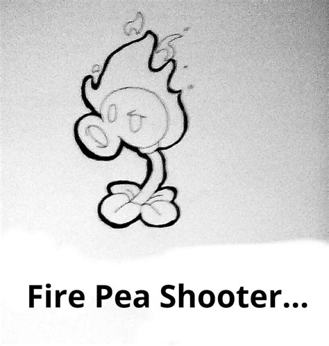 Fire Pea Shooter D Melly Drawing 6 By Elementstonelegends On Deviantart