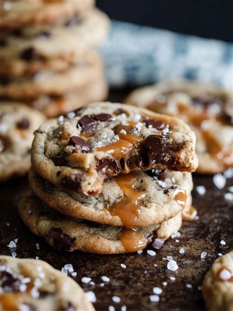 Salted Caramel Chocolate Chip Cookies