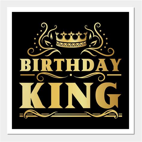 Birthday King Crown Art Print