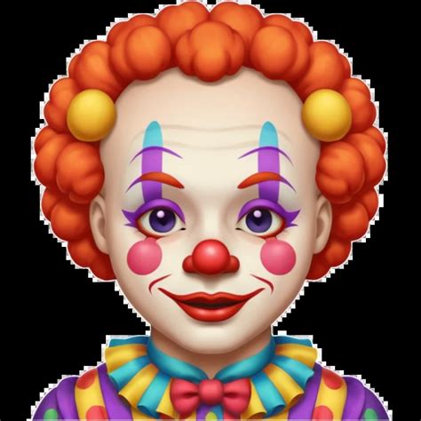 Clown With Closed Eyes Emoji Ai Emoji Generator