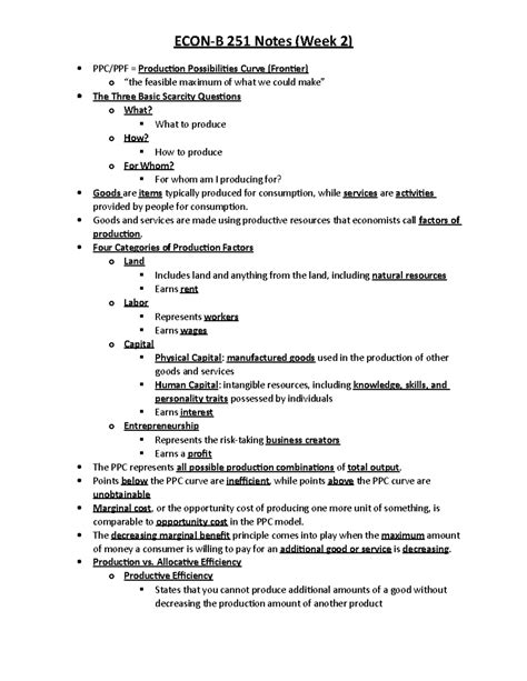 Econ B 251 Notes Week 2 Econ B 251 Notes Week 2 Ppcppf