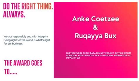 Anke Coetzee On Linkedin At The Heart Of The Compass Of Reckitt Is To