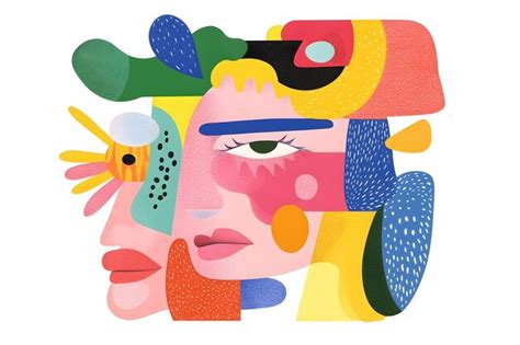 Vibrant Surreal With Complementary Colors And Bold Geometric Shapes For Modern Design