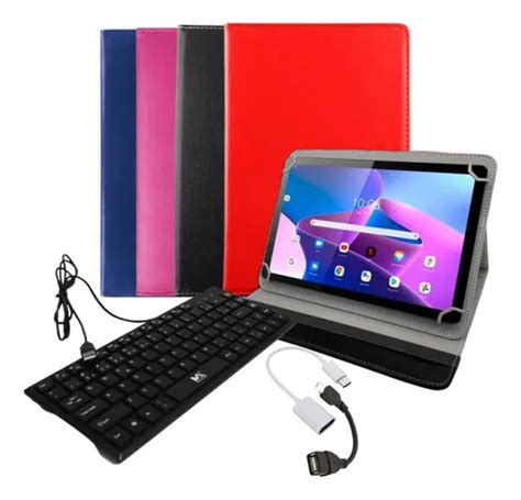 Capa Case P Tablet 10 Polegadas Kit Teclado Otg Universal