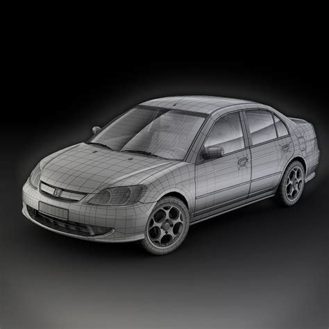 Honda Civic Vii Ima Sedan 3d Model 89 3ds Dxf Fbx Max Obj