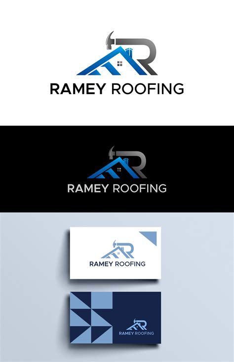 Serious Professional Roofing Construction Logo Design For Ramey