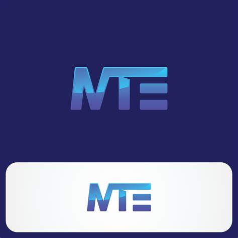 Technology Design Mte Letter Logo Concept Design 17447547 Vector Art At