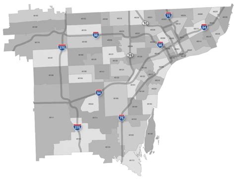 Wayne County Zip Code Map Zip Code Map Mobile Coverage And Cell Phone