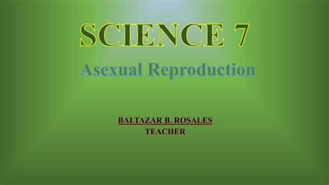 Asexual Reproduction Asexual Reproductionppt