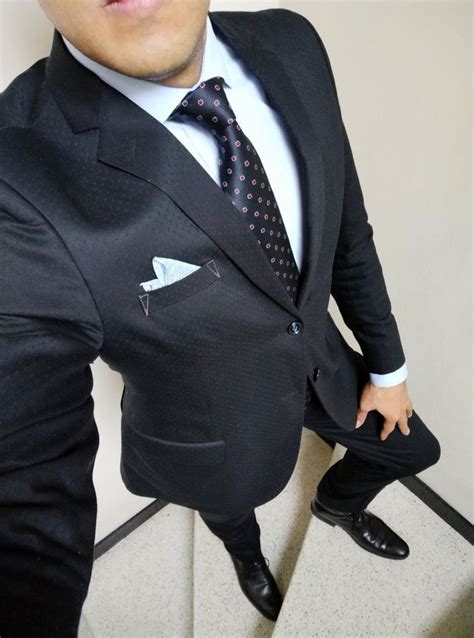 Combinaciones De Traje Negro Camisa Azul Y Corbata Como Combinar