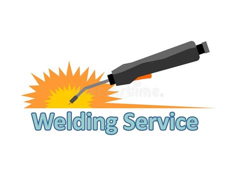 Vector Logo Of Welding Tool And Service Stock Vector Illustration Of